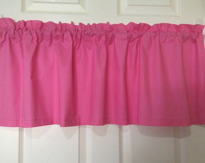 HOT PINK VALANCES, Curtain, Window Treatment, Beautiful Room, 42 X 16 ...