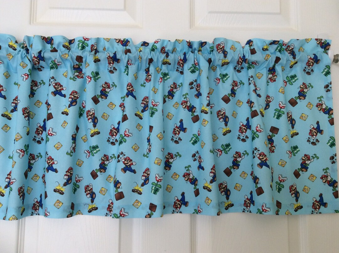 Nintendo Super Mario Toss Valance 42 Wide and 15 Long/height in 100% ...