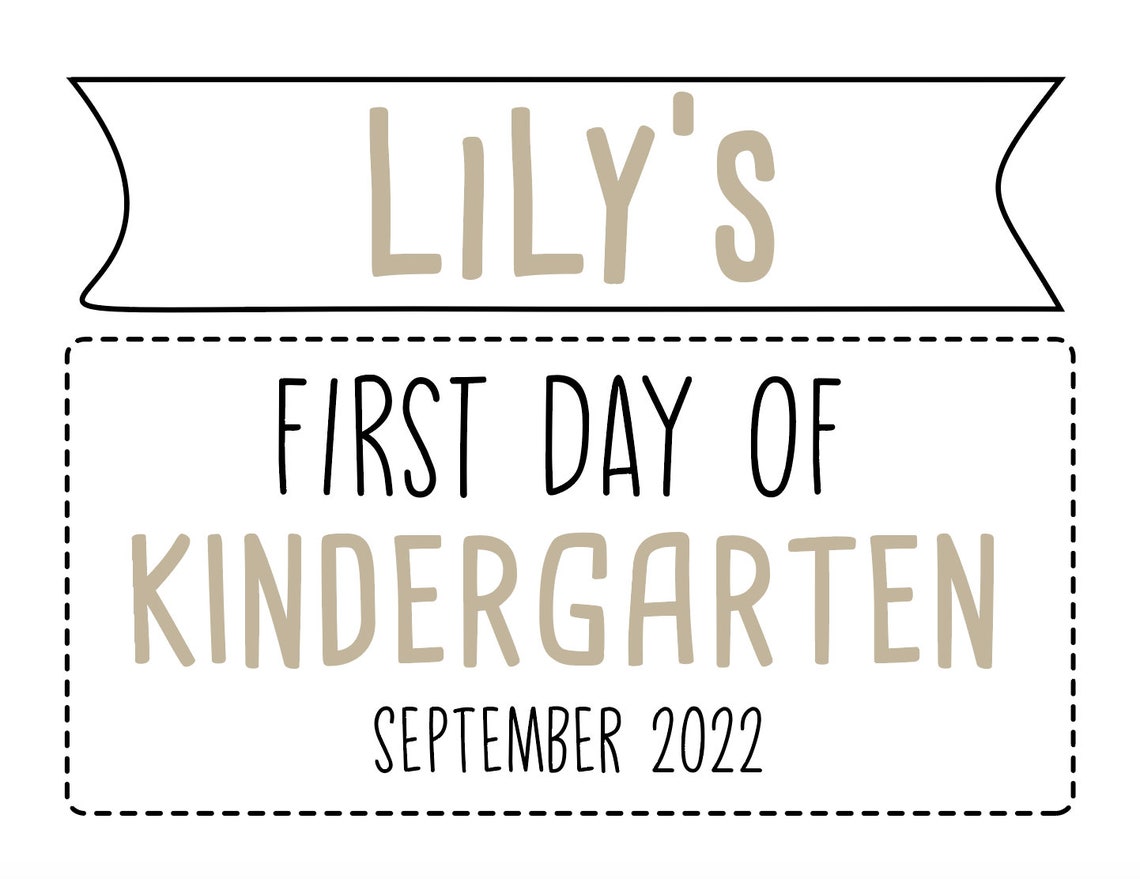 Editable Printable First Day Back to School Sign, Reusable Poster ...