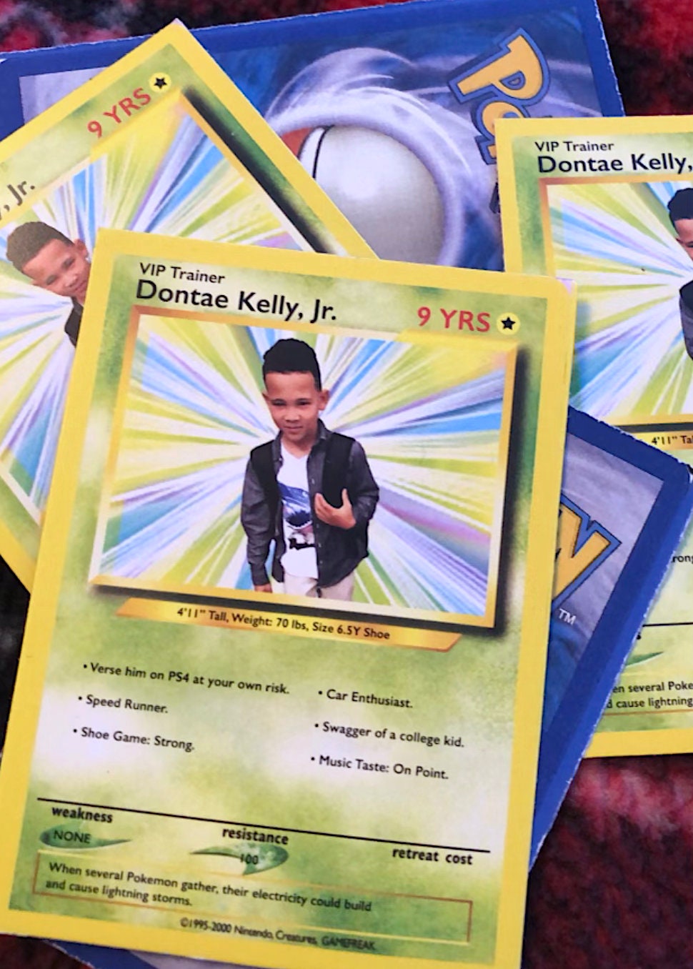 Custom Pokemon Card - Create Your Own Personalized Birthday Valentine ...