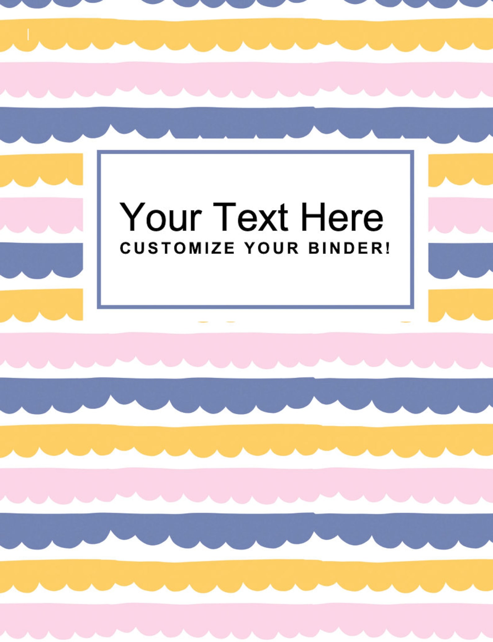 Binder Cover Printable Editable Binder Insert Planner Cover - Etsy