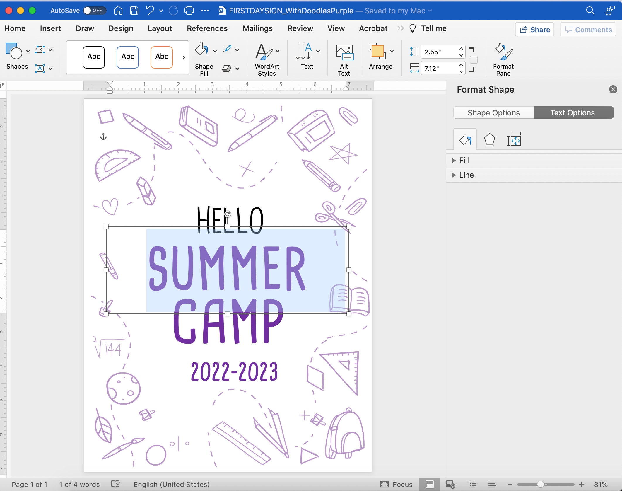 Editable Printable First Day Back to School Sign, Reusable Poster ...