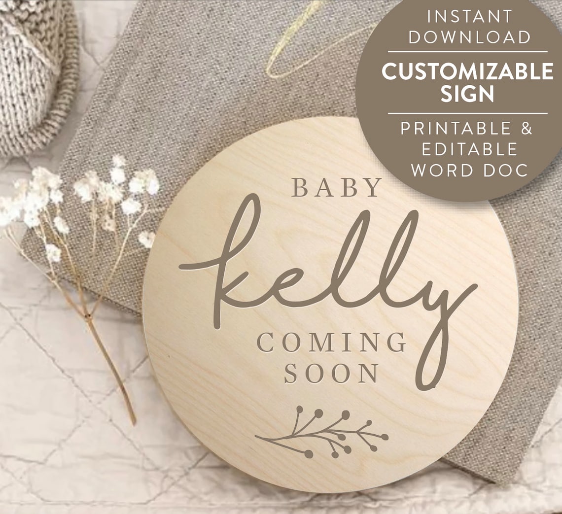 Circle Name Mockup Instant Download Make Your Own Customize - Etsy