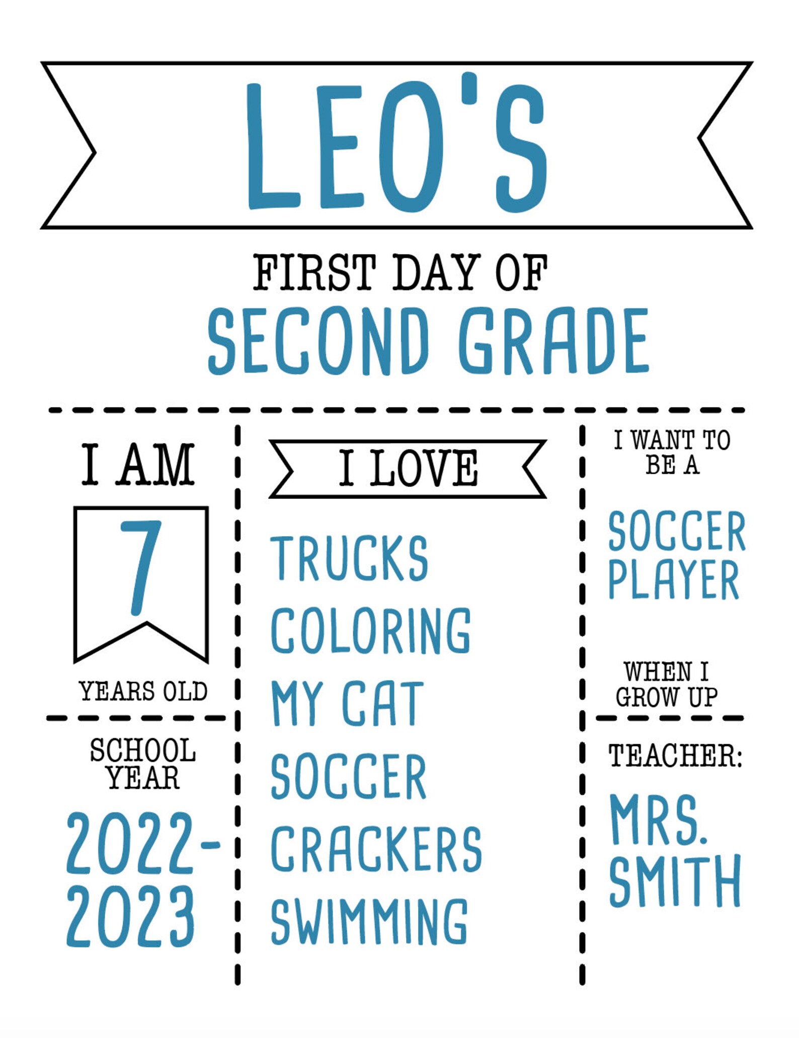 Editable Printable First Day Back to School Sign, Reusable Poster ...
