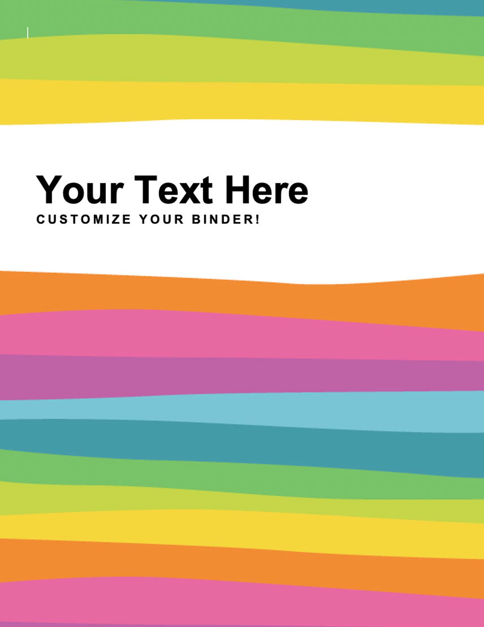 Binder Cover Printable Editable Binder Insert Planner Cover - Etsy