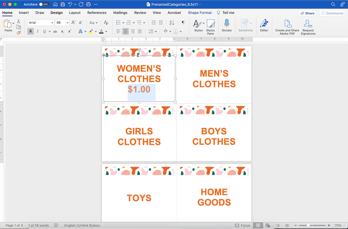 Yard Sale Sign Kit Bundle Tag Sale Sign Garage Sale Estate Rummage ...