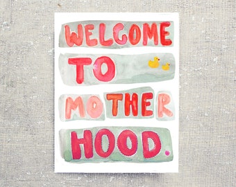 Welcome Motherhood Etsy