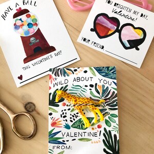 PRINTABLE Valentines Kids: "wild About You" DIGITAL DOWNLOAD - Etsy