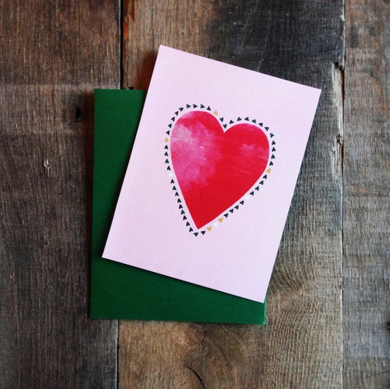 Red Heart Card