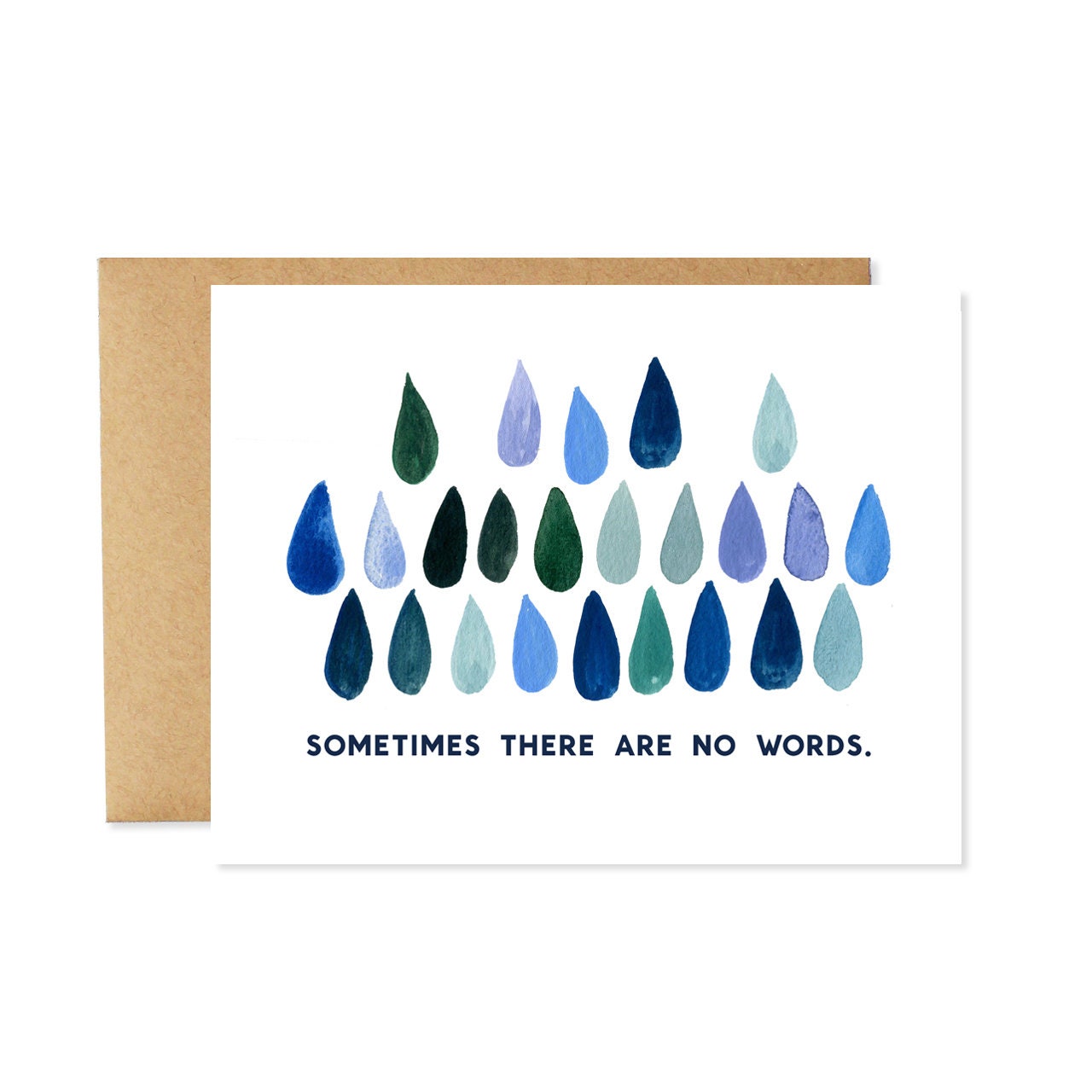 No Words Single Card: Blank Inside - Etsy