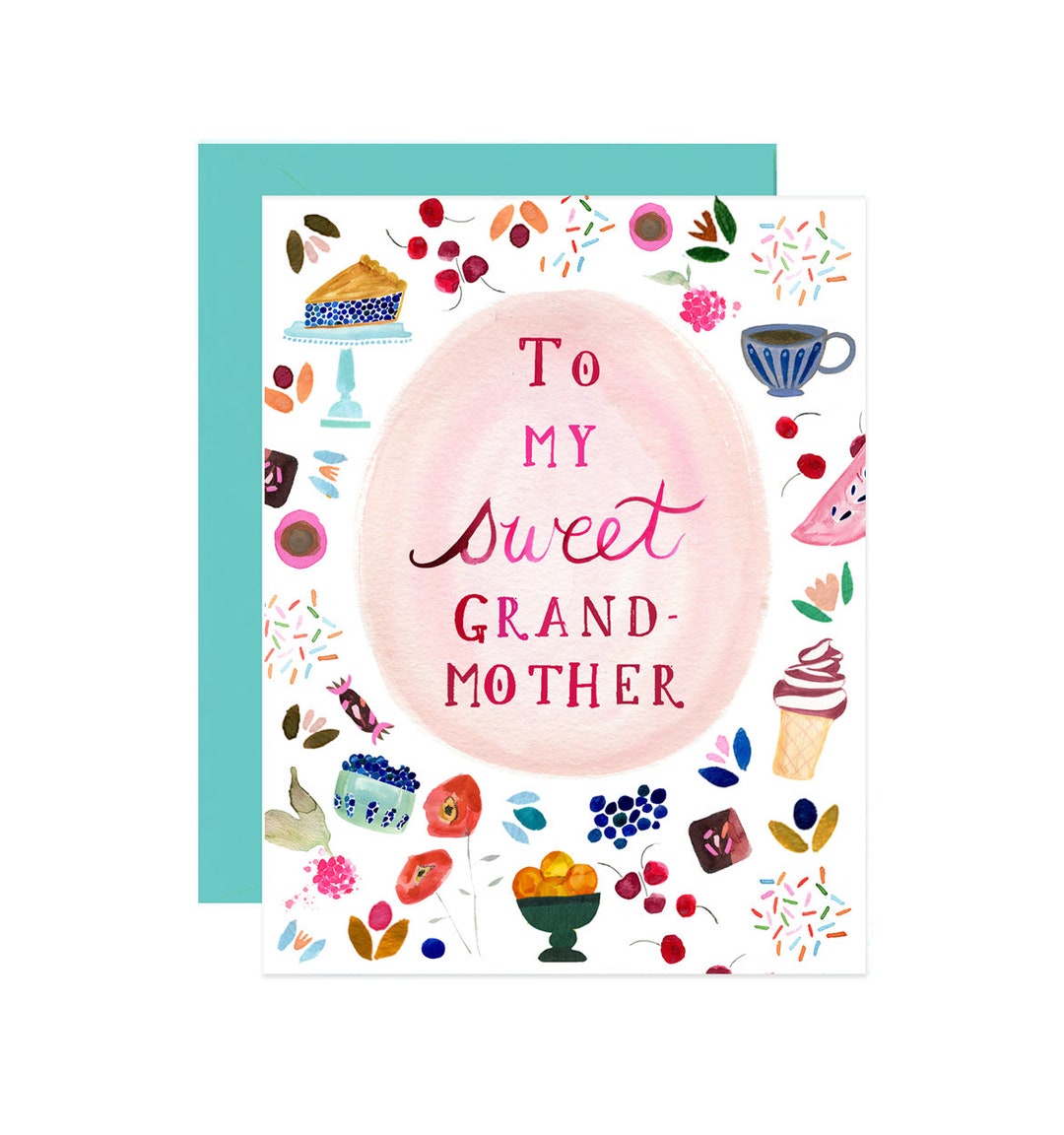 Grandmother Single Card: Blank Inside - Etsy
