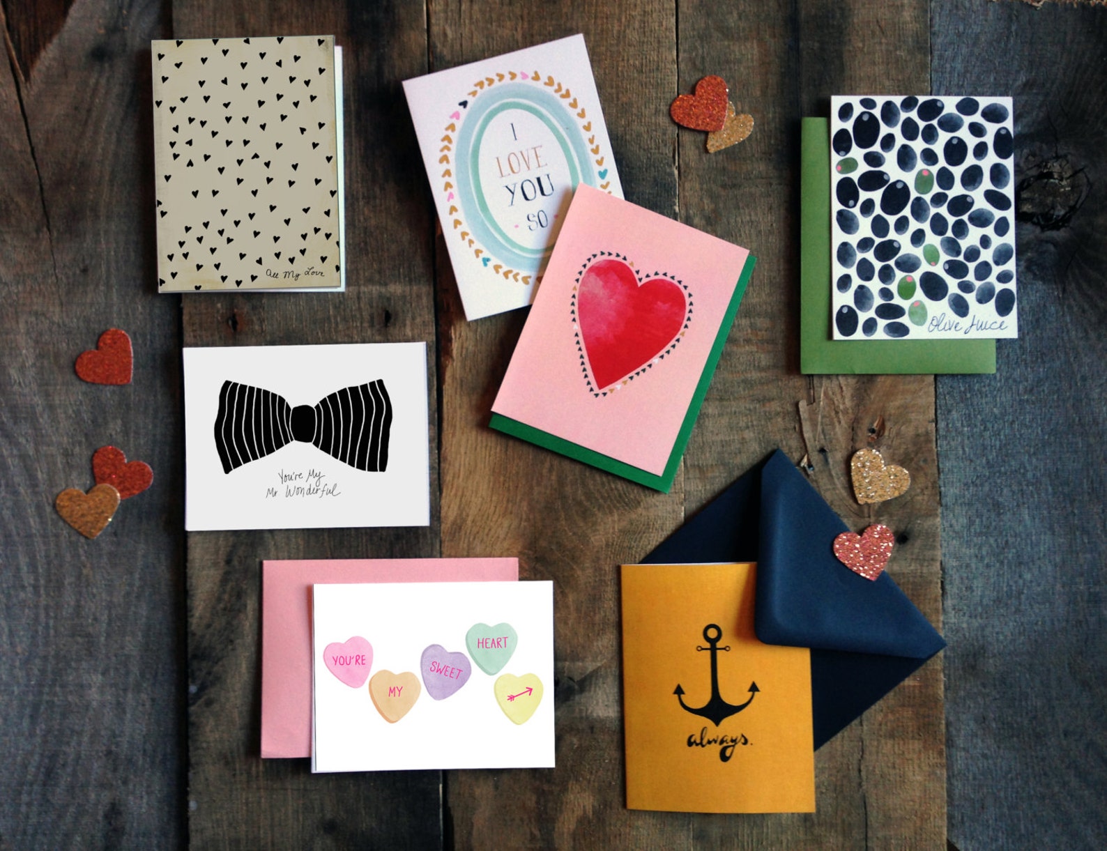 Big Red Heart Single Card - Etsy