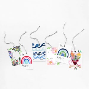 Gift Tags Pack of 10: Waves Design - Etsy