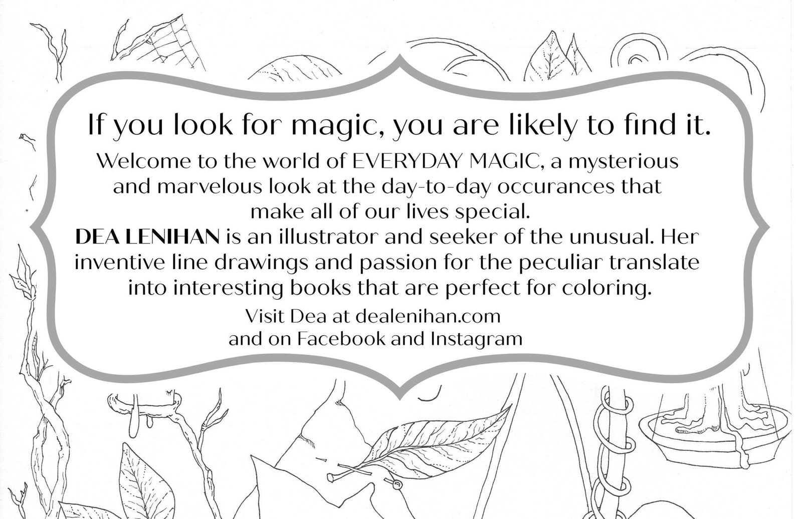 EVERYDAY MAGIC Artist's Edition Coloring Book--free Shipping - Etsy