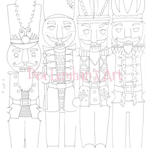 Christmas Nutcracker Coloring Page--instant Download - Etsy
