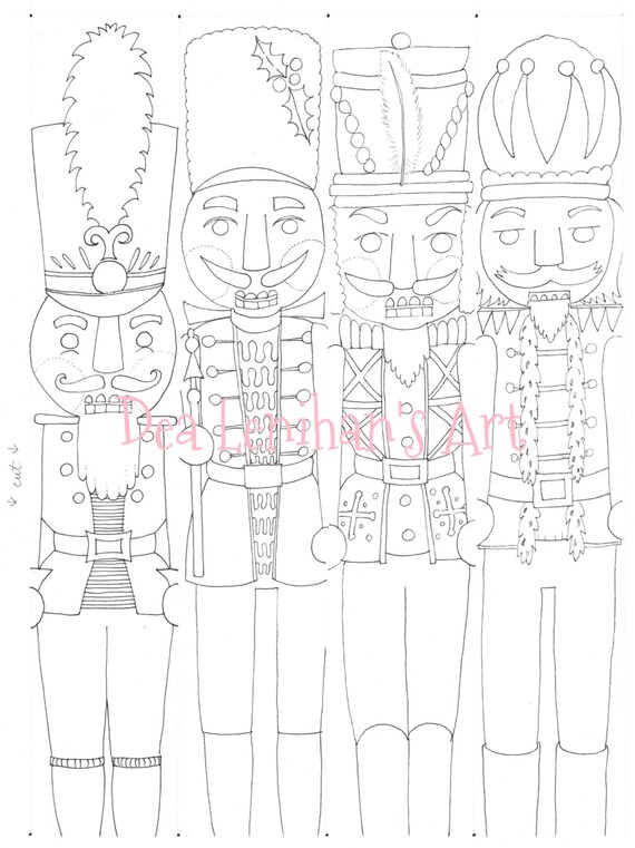 Christmas Nutcracker Coloring Pageinstant Download - Etsy