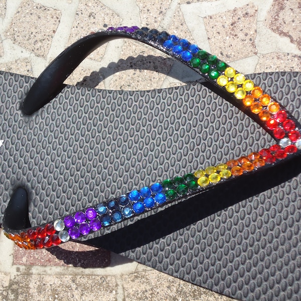 Color Flip Flops - Etsy