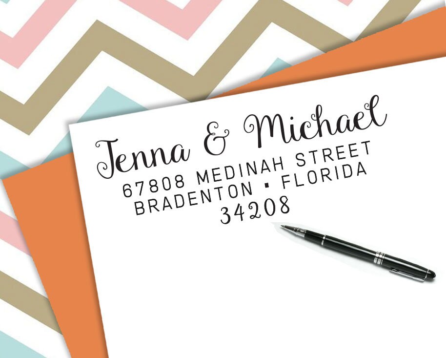 Self-inking CUSTOM STAMP Pre Inked/self-inking Address | Etsy