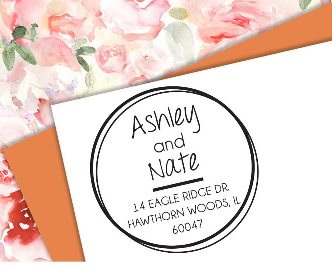 Self-inking CUSTOM STAMP Pre Inked/self-inking Address - Etsy