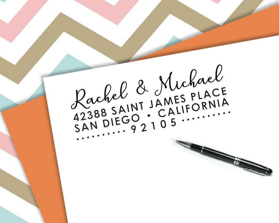 Self-inking CUSTOM STAMP Pre Inked/self-inking Address | Etsy