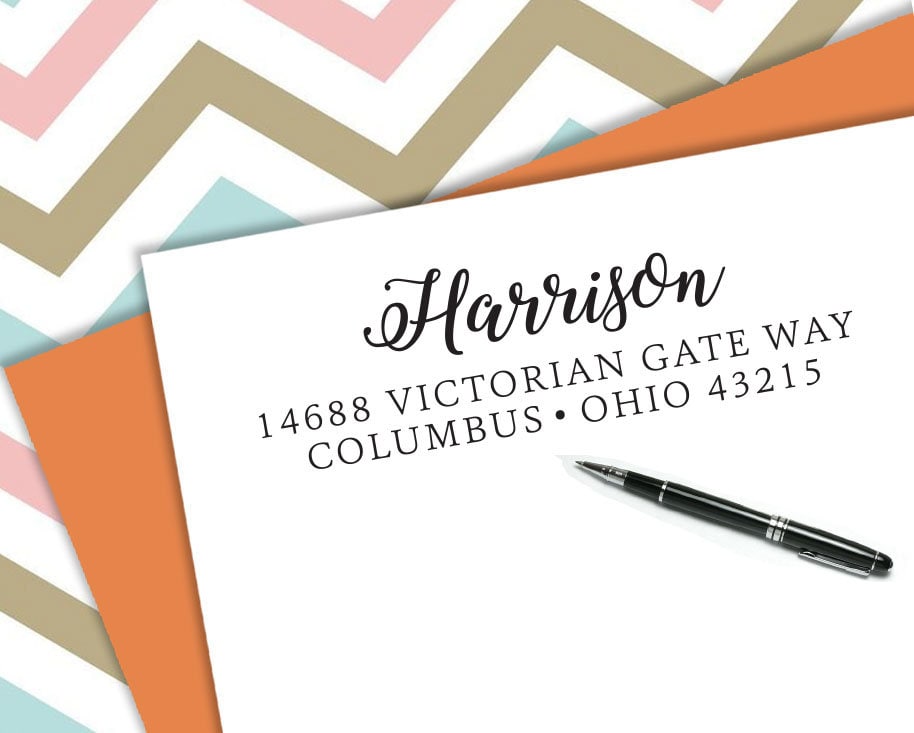 Self-inking CUSTOM STAMP Pre Inked/self-inking Address | Etsy
