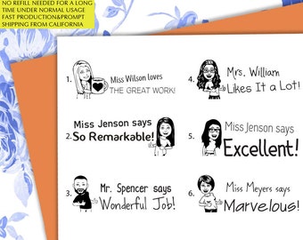 Custom Teacher Stamp - Etsy