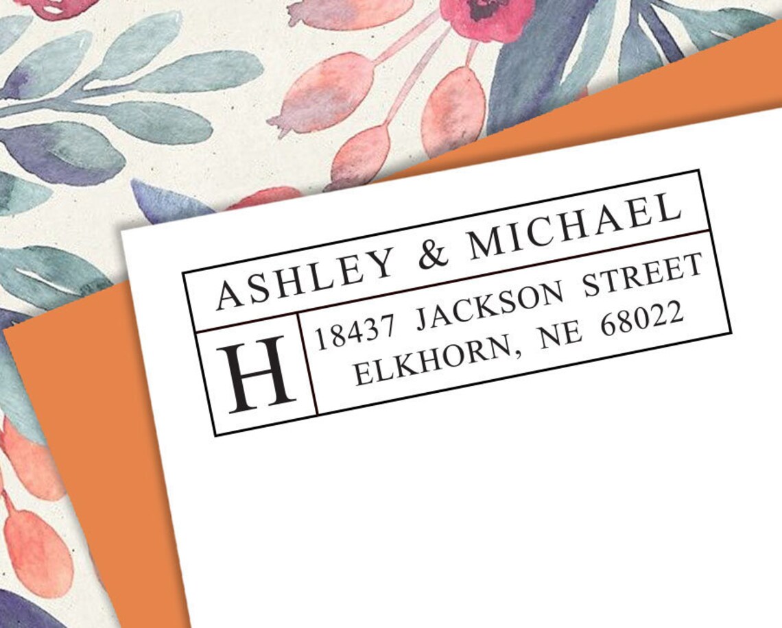 Self-inking CUSTOM STAMP Pre Inked/self-inking Address | Etsy