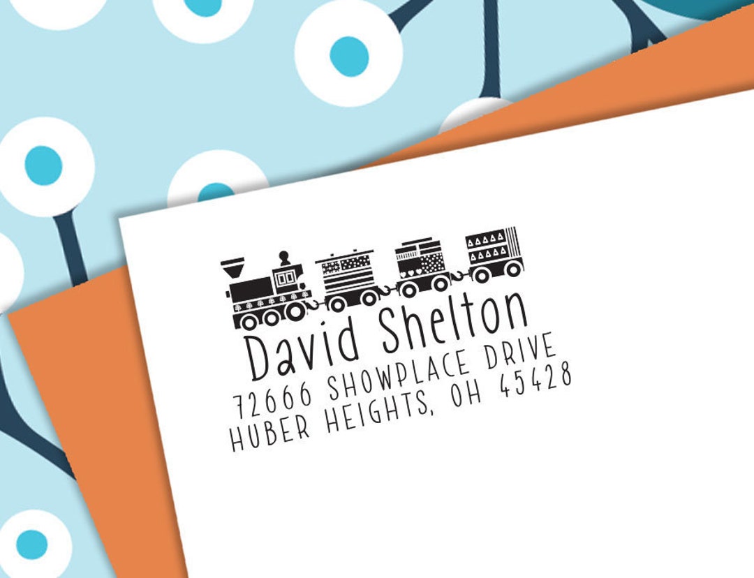 Self-inking CUSTOM STAMP, Pre Inked/self-inking, Address Stamp, Custom ...