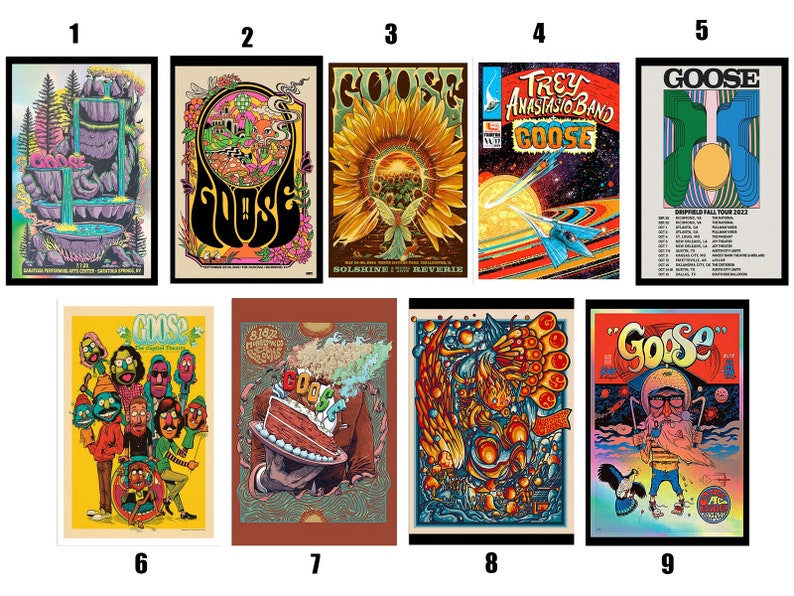 Goose 2024 Tour Poster, Goose Poster, Goose 2024 Tour Music, Wall Decor ...