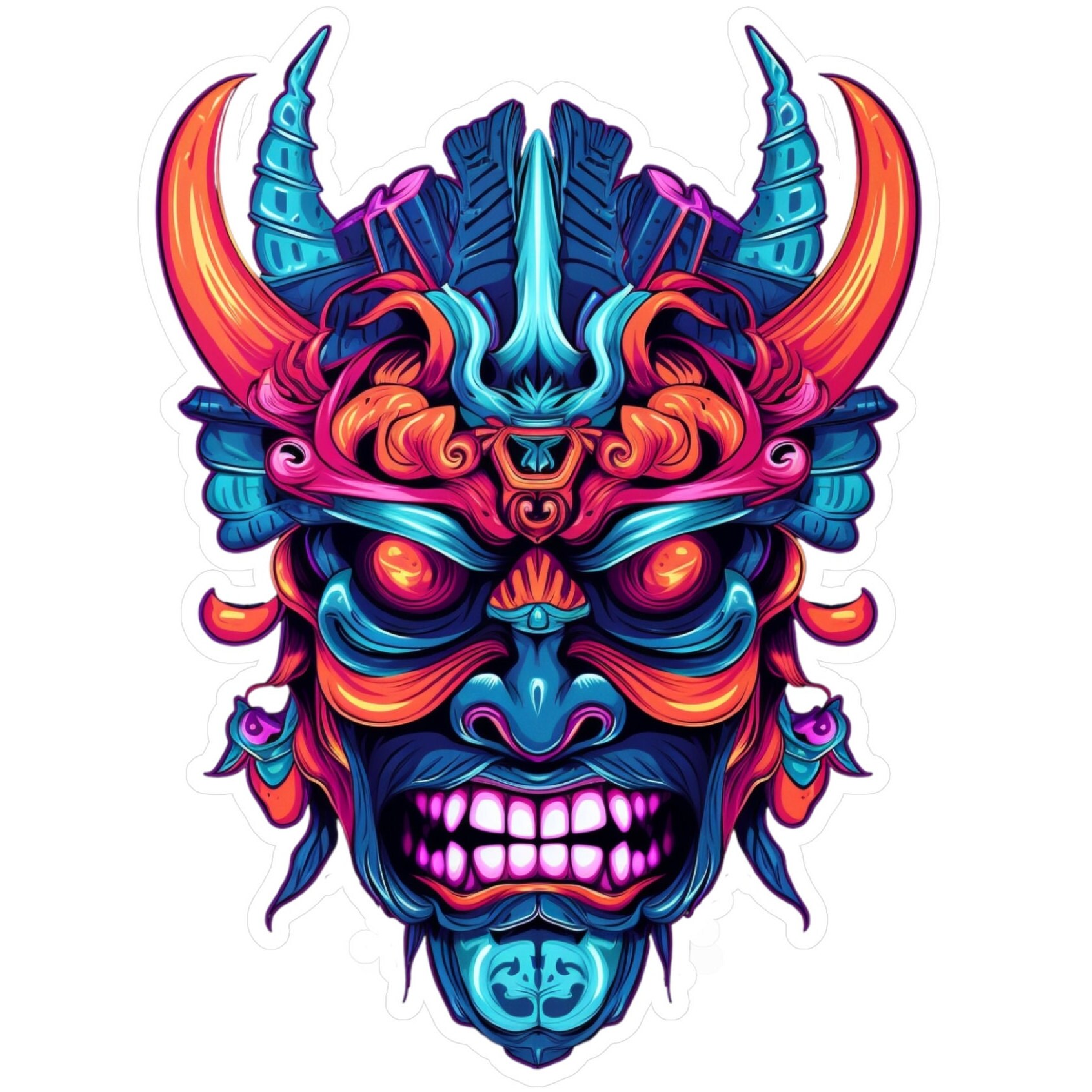 Samurai Warrior Sticker /kiss-cut Vinyl Decal - Etsy