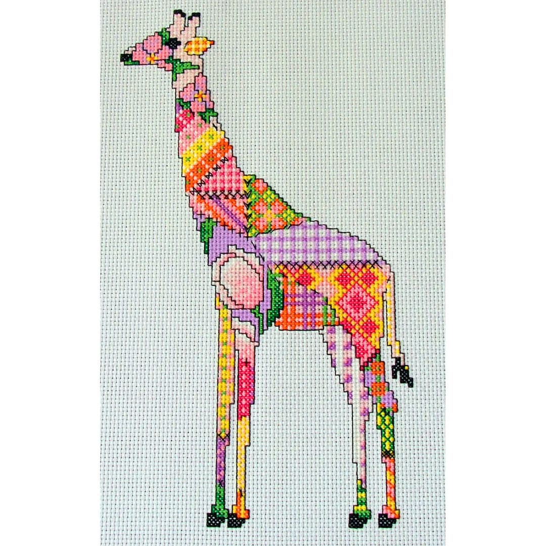 Patchwork Giraffe Cross Stitch Pattern, Instant Download PDF Chart - Etsy