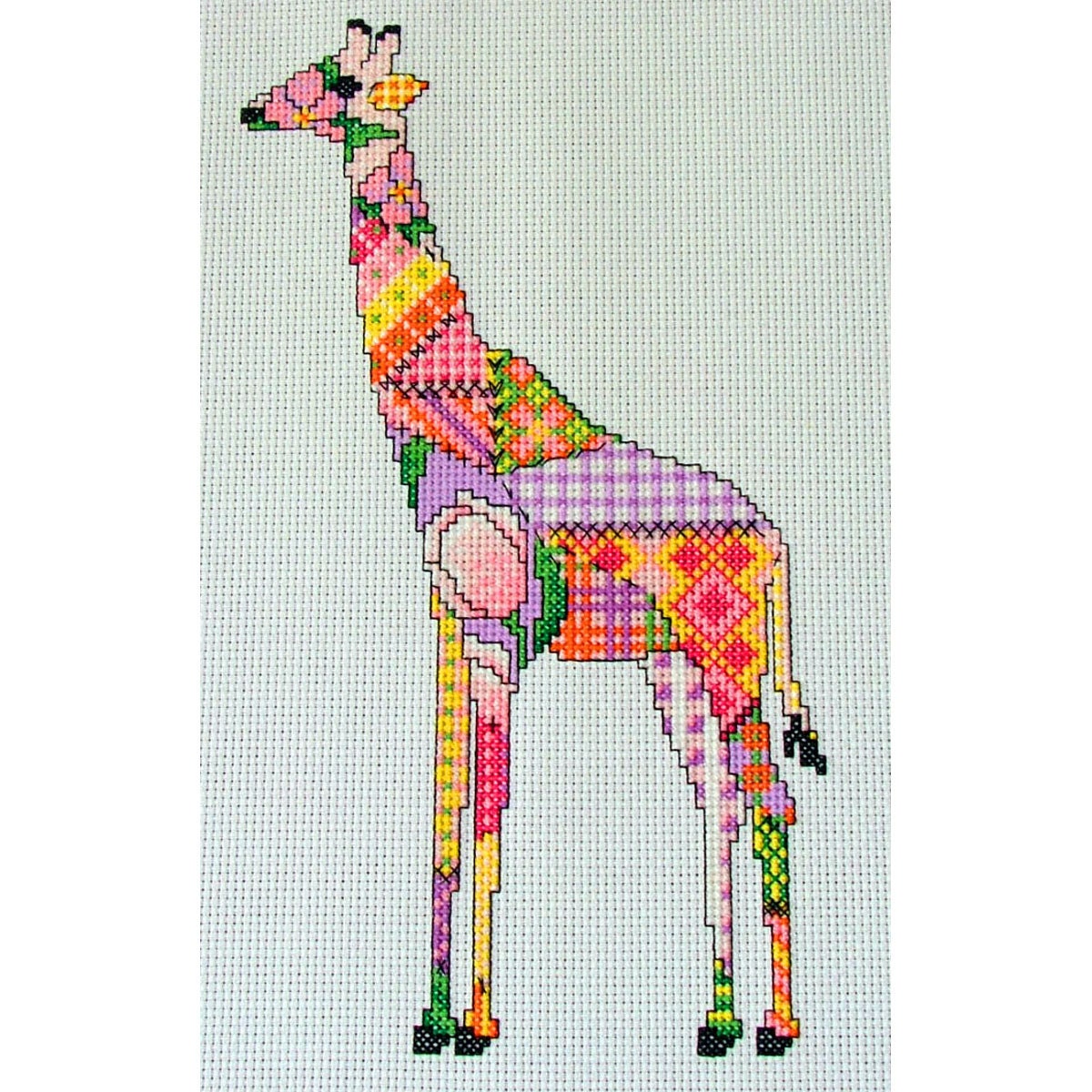 Patchwork Giraffe Cross Stitch Pattern Instant download PDF | Etsy