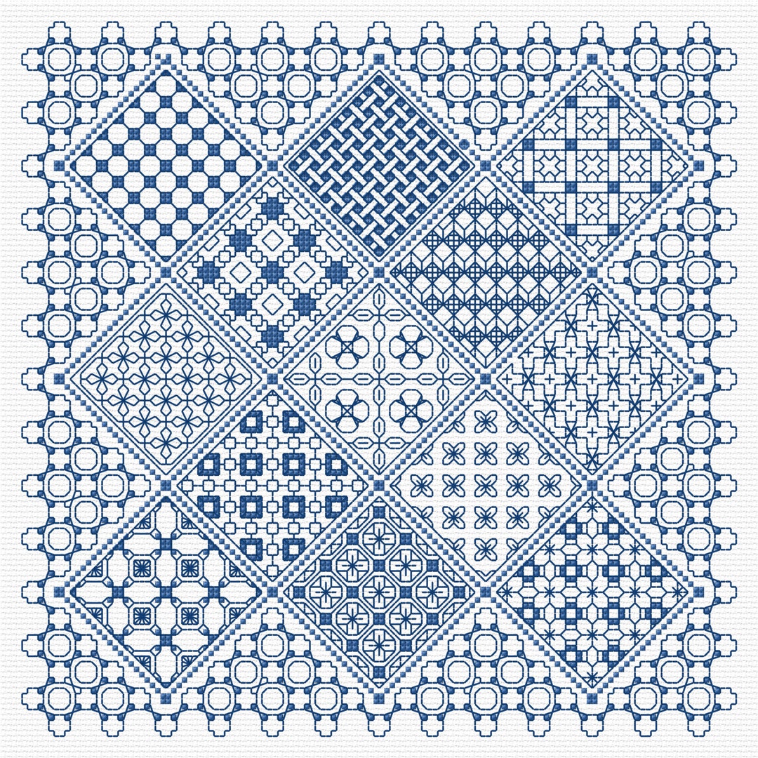 Blackwork Panel 2 PDF Chart, Pattern - Etsy