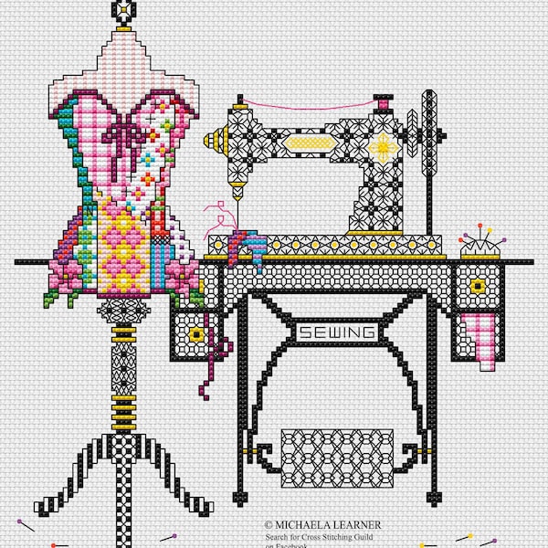 Sewing Room Cross Stitch Pattern - Etsy