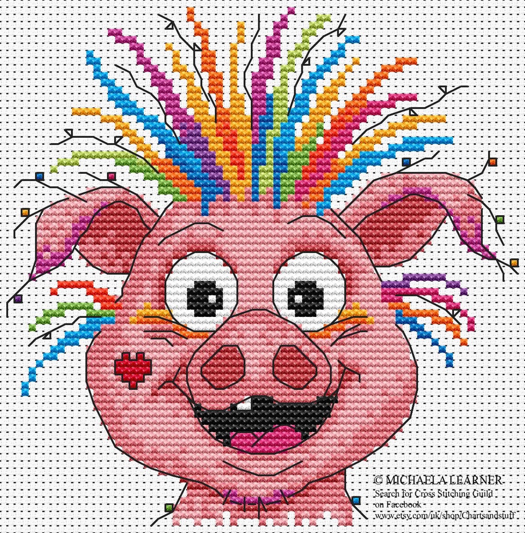 Happiness Cross Stitch Pattern Instant Download PDF - Etsy