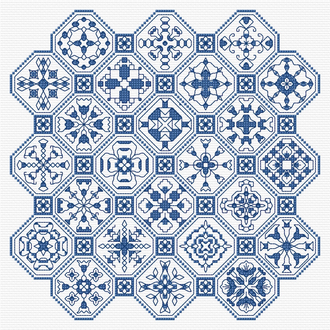 Blackwork Panel 3 PDF Download Pattern, Chart - Etsy