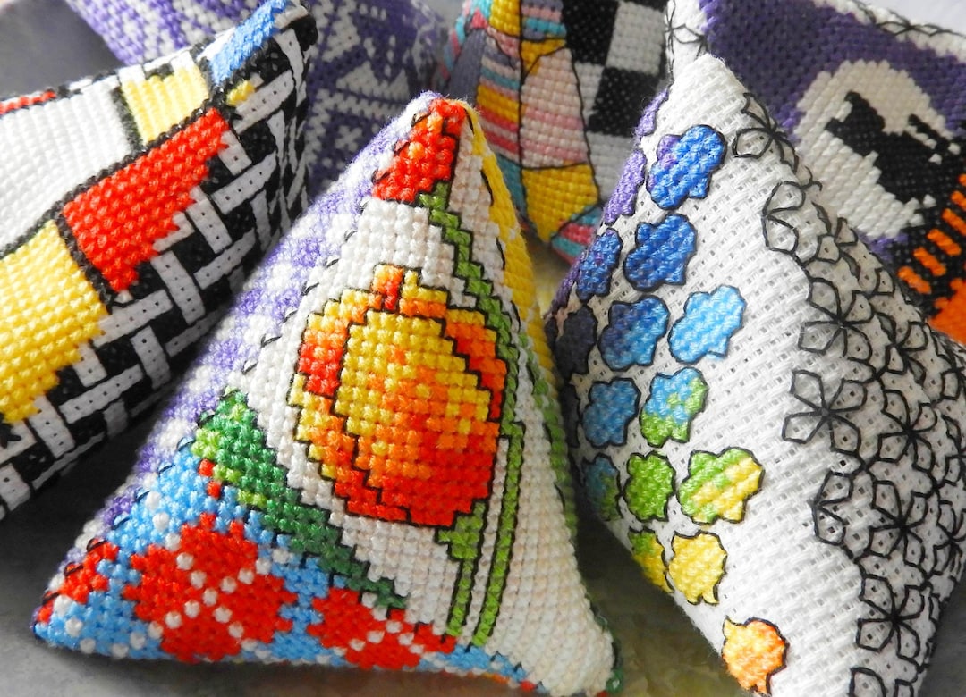 6 Cross Stitch and Blackwork Humbug Patterns PDF Download - Etsy