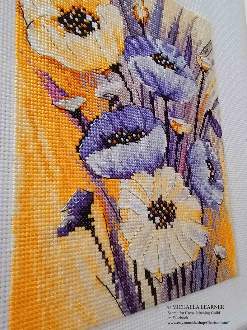 Springtime Flowers Cross Stitch Instant Download PDF Pattern - Etsy