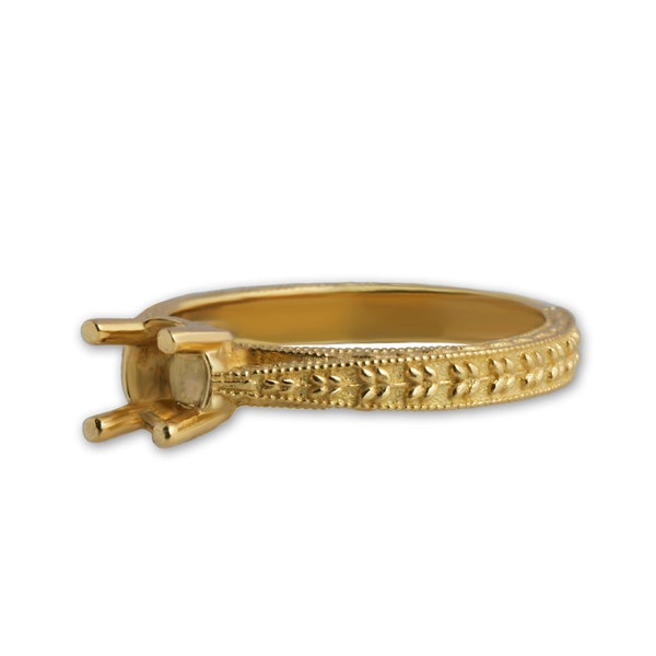Gold Ring Setting - Etsy