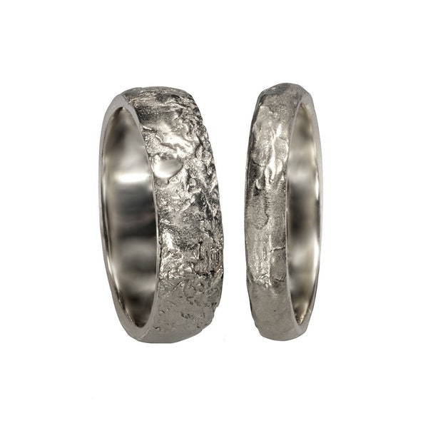 Rustic Wedding Ring - Etsy