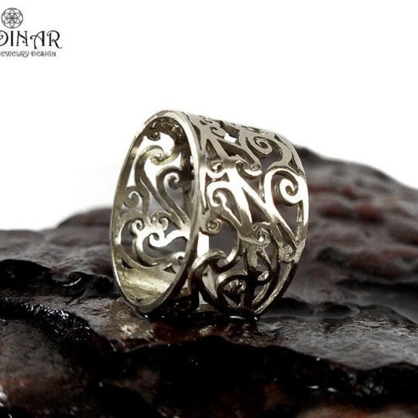 Lace Wedding Band - Etsy