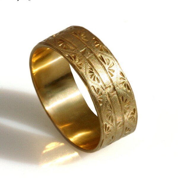 Tribal Wedding Band - Etsy