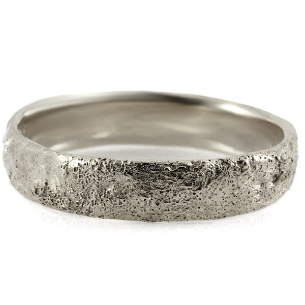 Rustic Silver Ring - Etsy