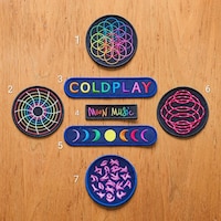 Concert Embroidered Patches – Jacket Patches Inspired by Mylo Xyloto to ...