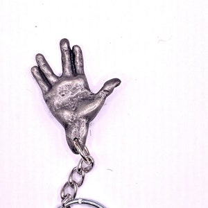 Vulcan Hand. Live Long and Prosper. Pewter Bob on Keychain. - Etsy