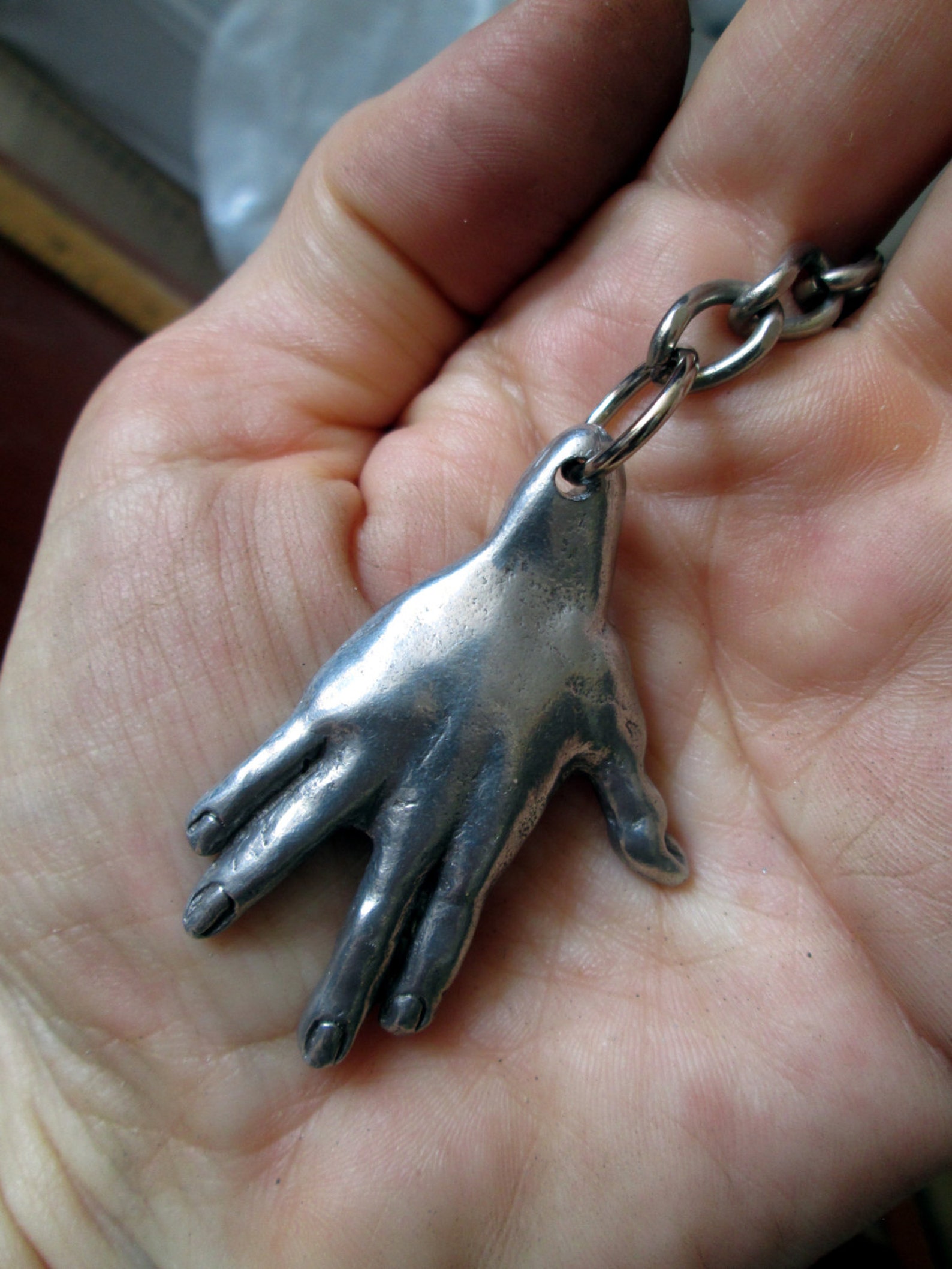 Vulcan Hand. Live Long and Prosper. Pewter Bob on Keychain. - Etsy