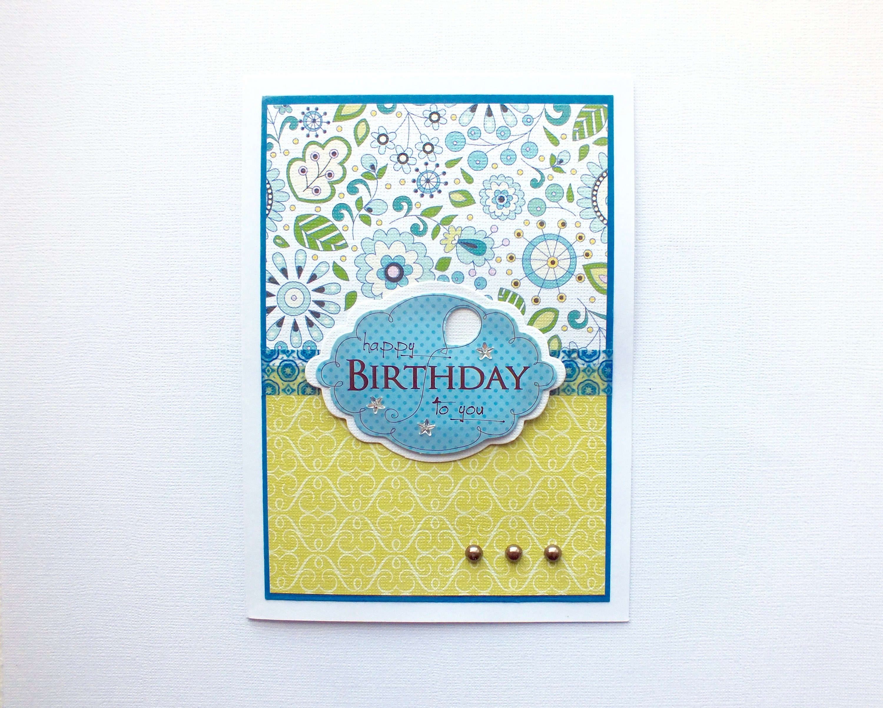 Birthday Greeting Card Blank Inside - Etsy
