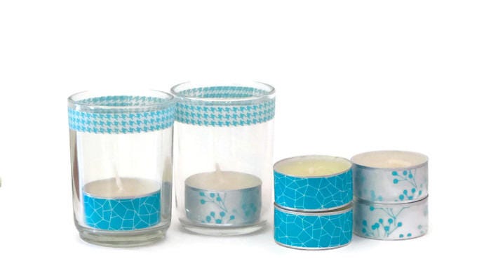 Candle Gift Set 6 Decorative Tea Light Candles 2 Clear - Etsy