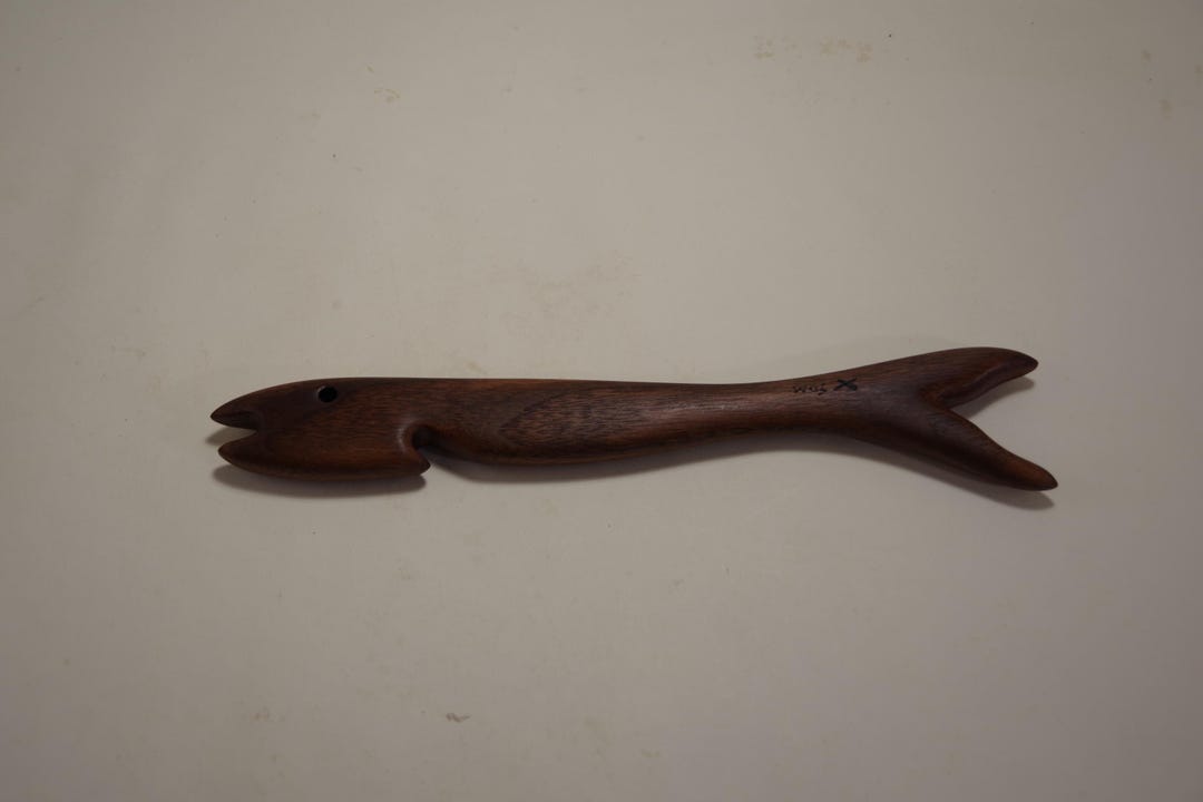Fish Shaped Oven-rack Push-pull in Wavy Black Walnut - Etsy