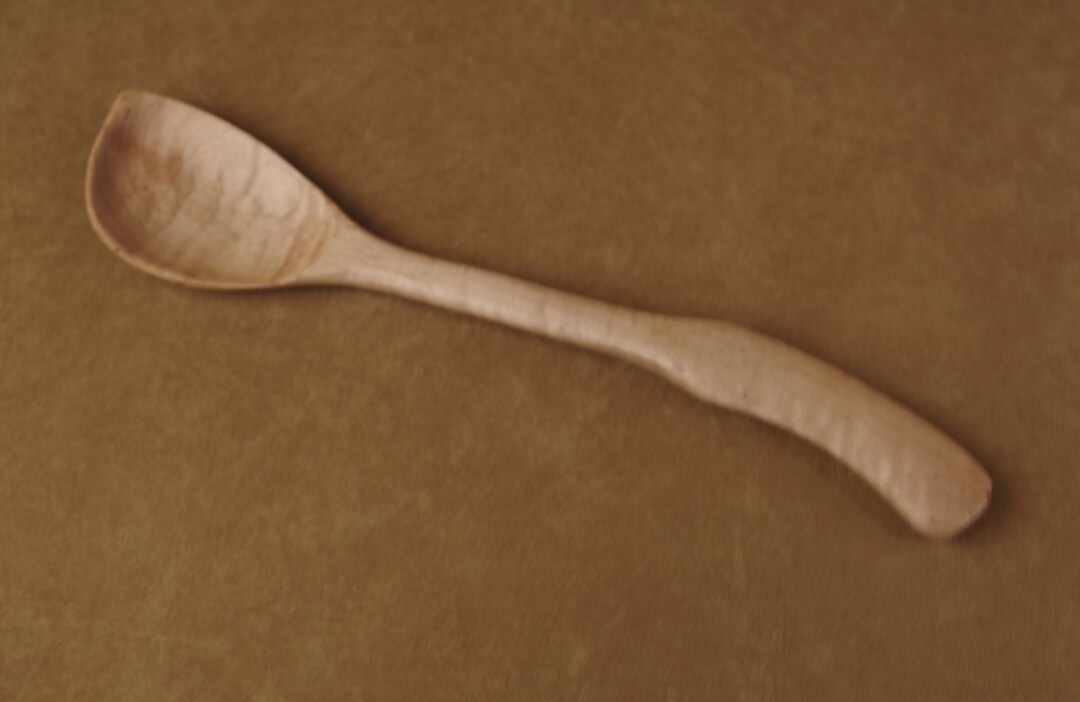 Right-hand Saute Spoon in Curly Maple - Etsy
